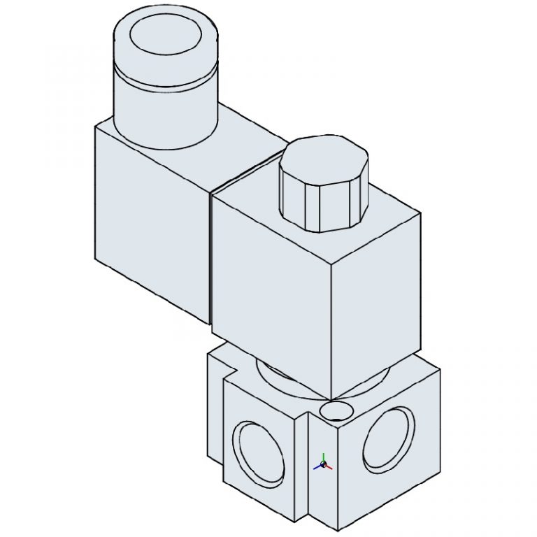 Monostabil normalt öppen 3/2 ventil 3V2 - Industrial Quality Components AB